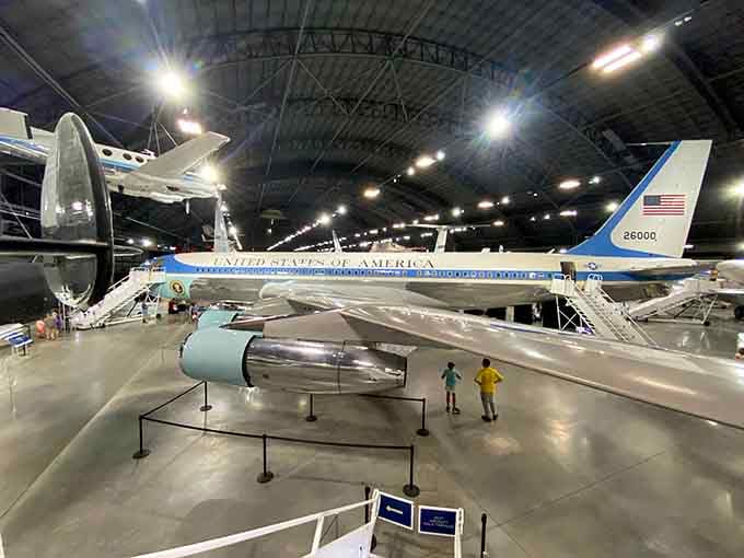 Walking through actual Air Force One planes beats any first-class ticket you'll ever book commercially.