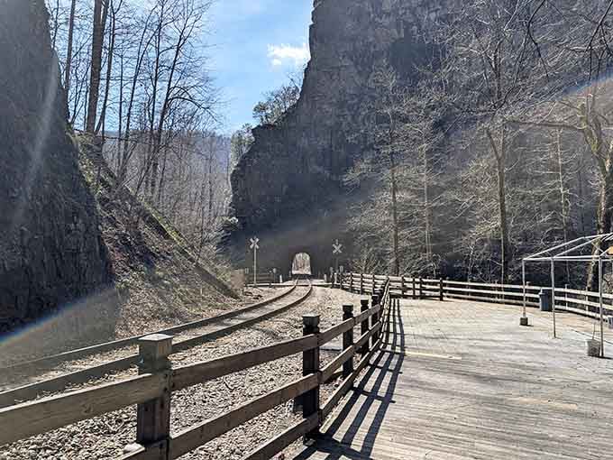 Where ancient geology meets modern engineering, and somehow they're still getting along just fine.