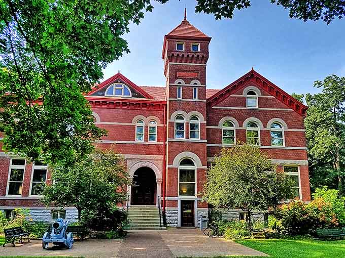 The Working Men's Institute stands as a beautiful reminder of New Harmony's commitment to education and culture.