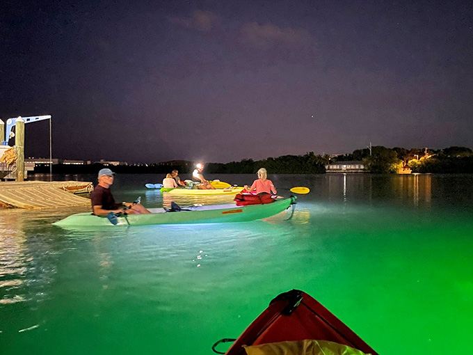 When the water glows this bright, you half expect to see Ariel swimming by any second now.