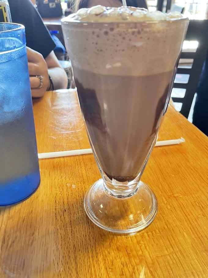 This shake is thick enough to stand a spoon in, just like the good old days.