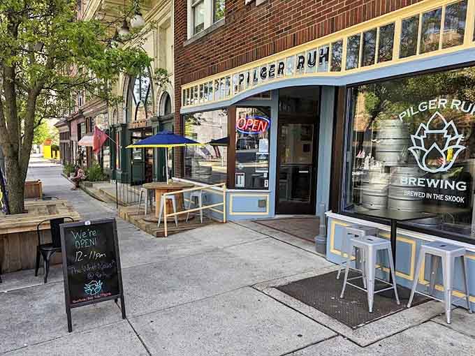 Pilger Ruh proves craft brewing thrives beyond city limits, serving locally made suds where neighbors actually know names.