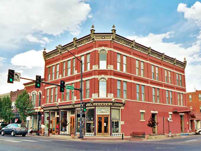This corner building's ornate details remind you that Pueblo's history runs deep and its architecture tells compelling stories.
