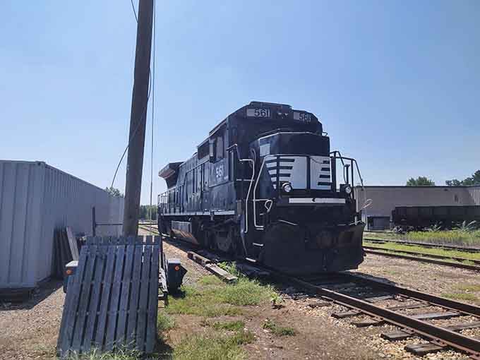 This impressive locomotive on display proves that trains will always be cooler than any smartphone could ever hope to be.