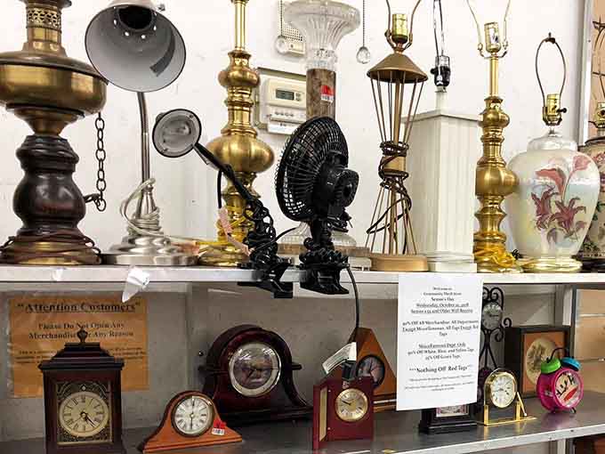 Vintage lamps and timeless clocks prove that functional décor doesn't need to drain your decorating budget completely.
