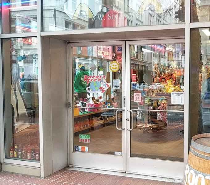 Glass doors open to reveal a treasure trove where childhood memories and adult purchasing power collide.