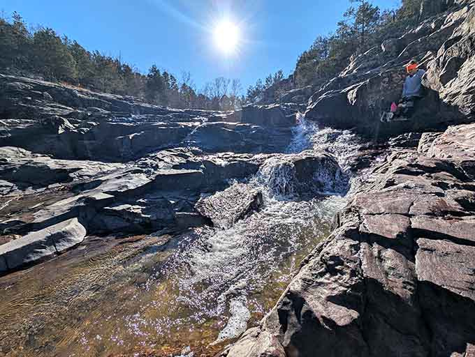 Multiple cascades create nature's staircase, each level offering its own unique perspective and photo opportunity worth capturing.