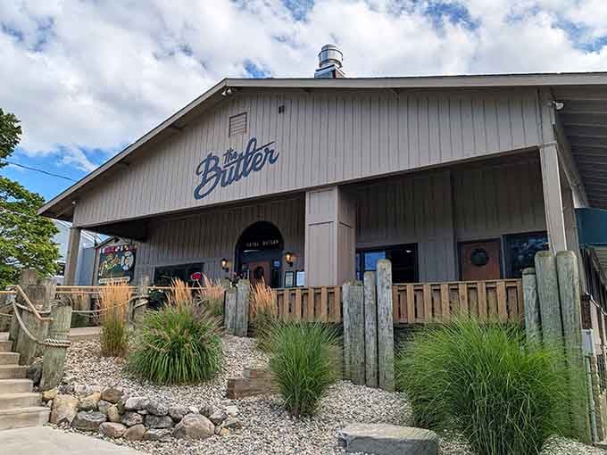 The Butler's modern exterior promises good times ahead, because waterfront dining just hits different in summer.