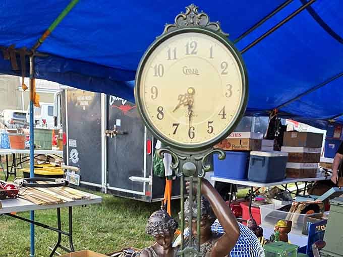 This vintage clock has watched decades pass by, and now it's ready to mark time in your home with style.