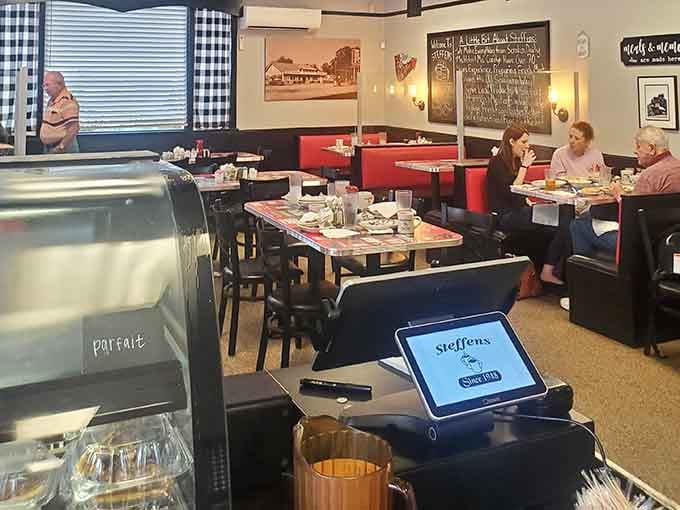 The ordering area where decisions get made and hunger meets its match in spectacular fashion.