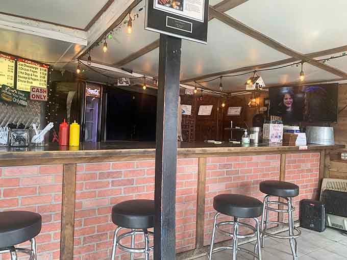 Counter seating lets you watch the magic happen while you wait for your order to arrive hot.
