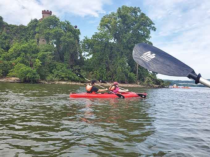 Double the paddlers, double the fun, and a castle view that never gets old no matter how long you stare.