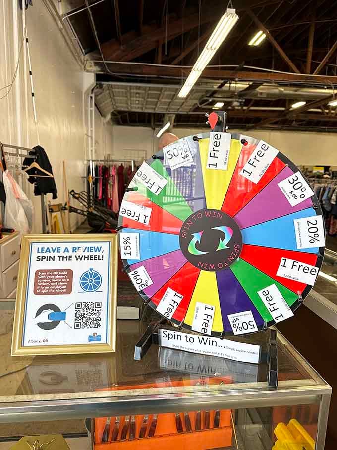 Spin the wheel for discounts because saving money should be this fun and slightly addictive, right?