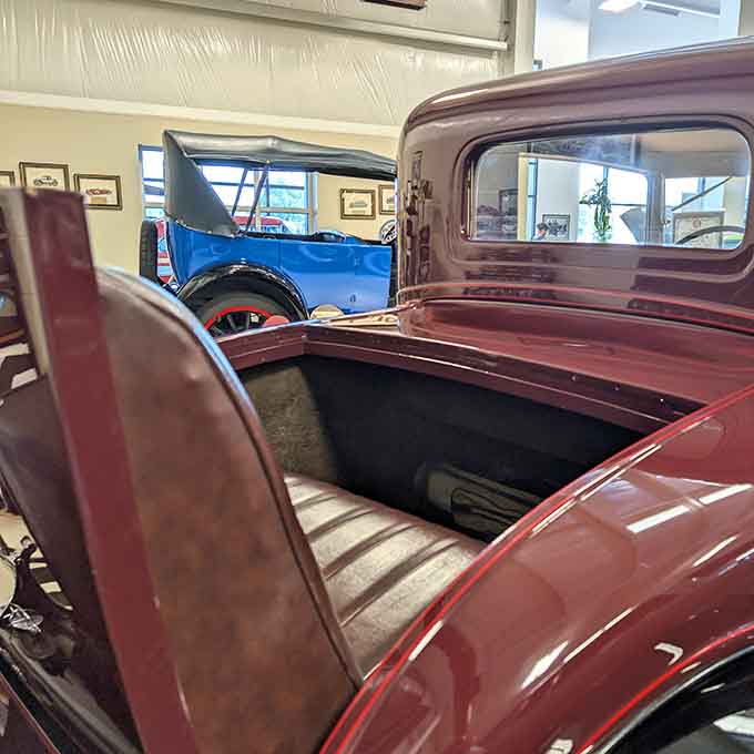 Peek into that vintage pickup bed and imagine all the hardware store runs and weekend adventures it witnessed.