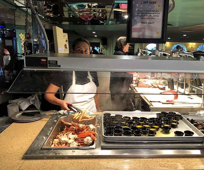 Behind every great buffet are people working hard to keep those steam tables full and your plates coming.