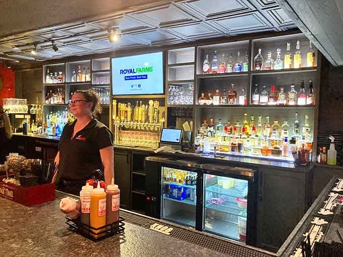 The bar stocks everything you need to wash down some seriously good barbecue.