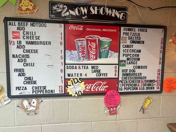Classic drive-in fare at prices that won't require a second mortgage, now that's entertainment value.