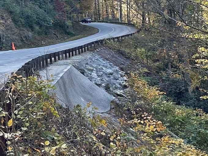 Curves ahead on the byway, because apparently Mother Nature never heard of straight lines being easier.