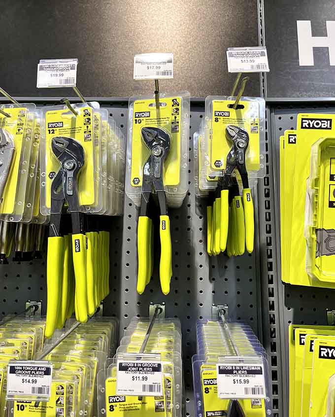 Even hardware stores join the outlet party, because tools deserve discounts too, apparently and wonderfully.