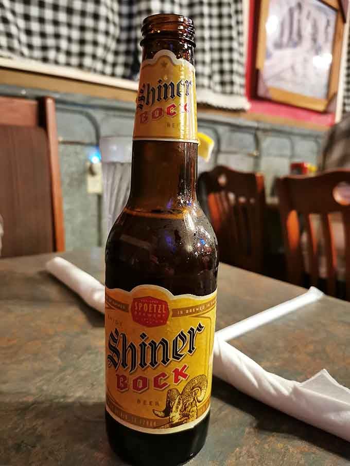 A cold Shiner Bock waiting at your table is the Texas equivalent of a warm welcome handshake.