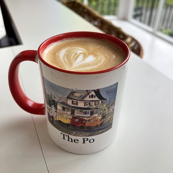Perfectly crafted latte art in a charming mug makes your morning coffee feel like a special occasion worth celebrating properly.
