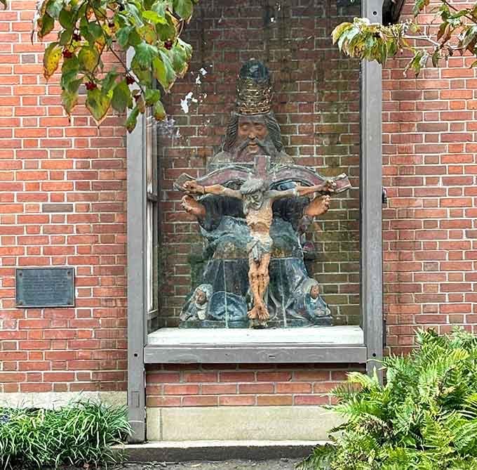 Religious art that speaks across denominations, like a universal language everyone somehow understands without translation.