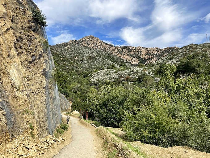 Tree-lined trails offer shade and serenity, lulling you into forgetting that scrambling over boulders awaits just ahead.