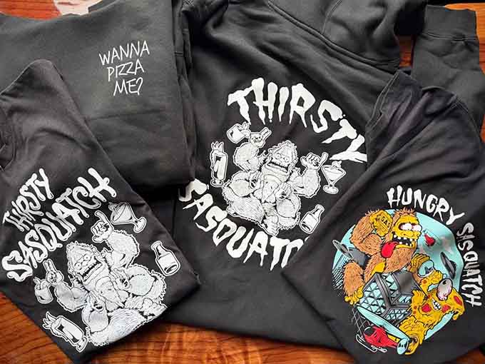 Merchandise that lets you wear your Sasquatch pride on your sleeve, literally, with designs ranging from playful to absolutely hilarious.