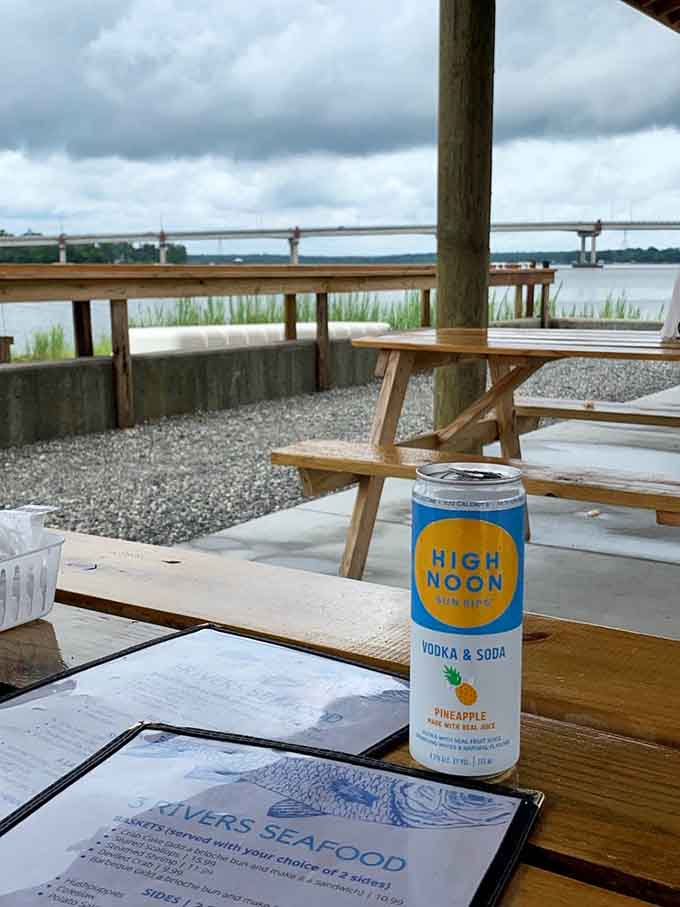Cold drink, warm breeze, and a waterfront view that doesn't cost you a fortune to enjoy properly.