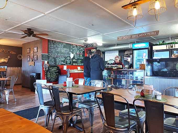 The dining room buzzes with happy customers who've discovered what locals have known all along about this place.