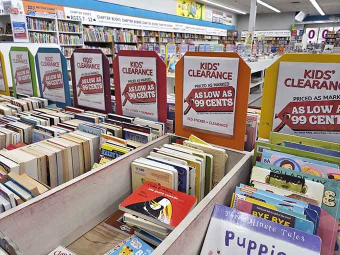 Bargain bins filled with kids' classics mean grandparents can spoil the grandchildren without breaking the bank entirely.