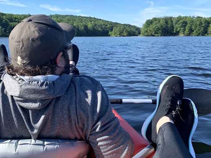 Peaceful paddling with nothing but blue water and forested shores&mdash;the kind of quiet that makes you remember what relaxation means.
