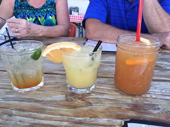 Fresh beverages on a wooden table mean you're about to have the kind of meal worth remembering.