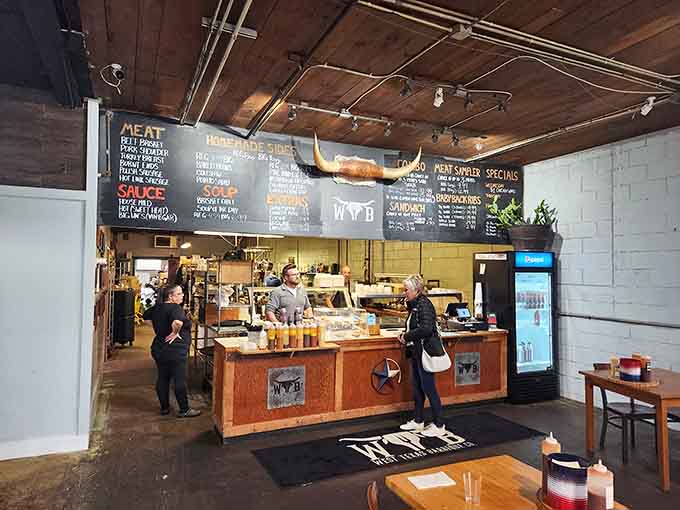 The order counter where dreams are placed and hunger meets its match, one smoked masterpiece at a time.