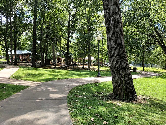 Gold Star Park offers the perfect spot to walk off that second helping of enchiladas.