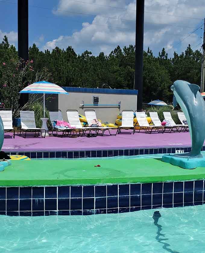 Those lounge chairs are calling your name, promising rest while the kids burn off approximately infinite energy.