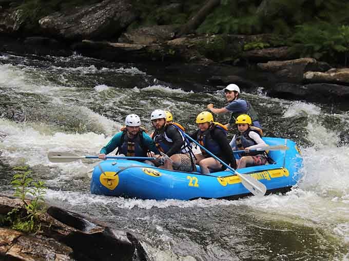 When the guide says "paddle hard," you paddle hard, and hope for the best outcome possible.