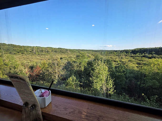 Dinner tastes better when your dining room is rolling past pristine forests and golden-hour sunlight streaming through windows.