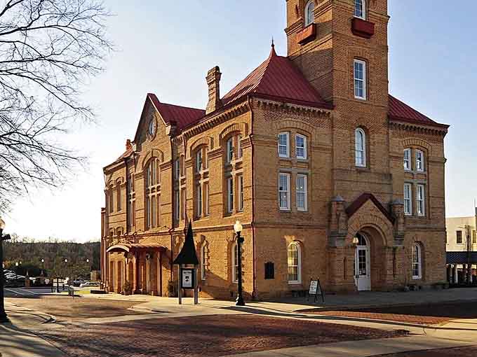 This ornate courthouse looks like it could house important decisions or double as a castle in a fairy tale.