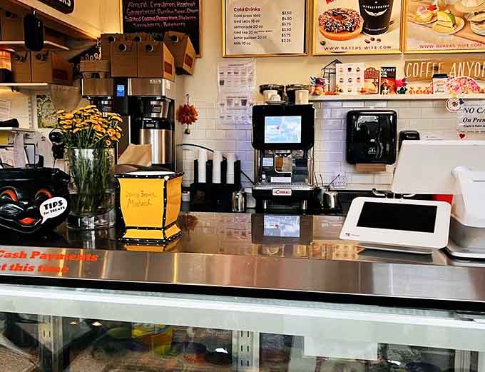 The order counter where dreams are fulfilled and difficult decisions about which pastries to choose become delightfully overwhelming reality.