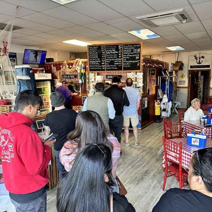 The order counter where dreams are spoken aloud and transformed into plates of New England's finest coastal offerings minutes later.