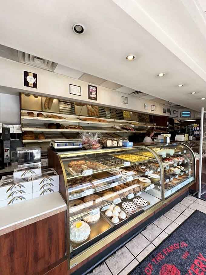 The counter where dreams come true and dietary resolutions go to die peaceful, sugar-dusted deaths.