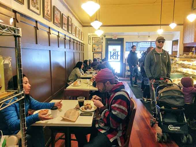 Real people enjoying real pastries in real time, living their best carb-loaded lives without a single regret.