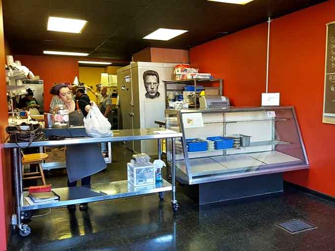 The ordering counter where dreams come true and your barbecue journey officially begins with anticipation building.