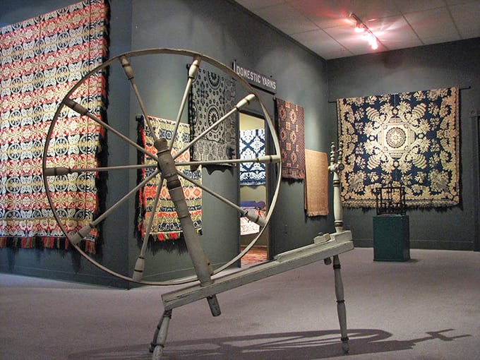 The Coverlet Museum celebrates textile artistry with displays that'll make you appreciate your grandmother's handiwork even more.