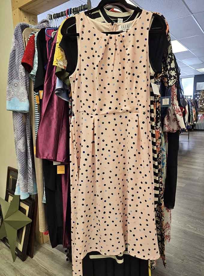 This polka dot dress is either a fashion statement or a cry for help, but it's affordable either way.