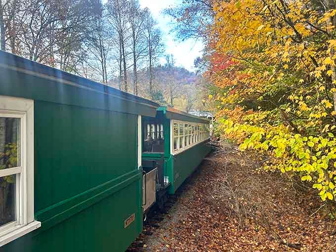 Rails disappearing into the woods promise adventures that don't require hiking boots or energy bars.