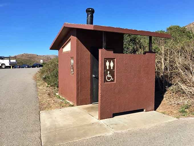 Even the facilities here blend into the landscape, proving function and form can coexist peacefully.