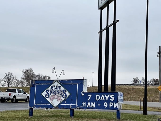 That roadside sign advertising seven days of service is basically a public service announcement for the pie-deprived masses.