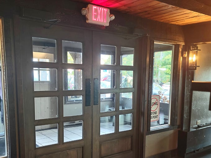 Exit doors that look this good mean someone sweated the details throughout, not just in the obvious places everyone photographs.